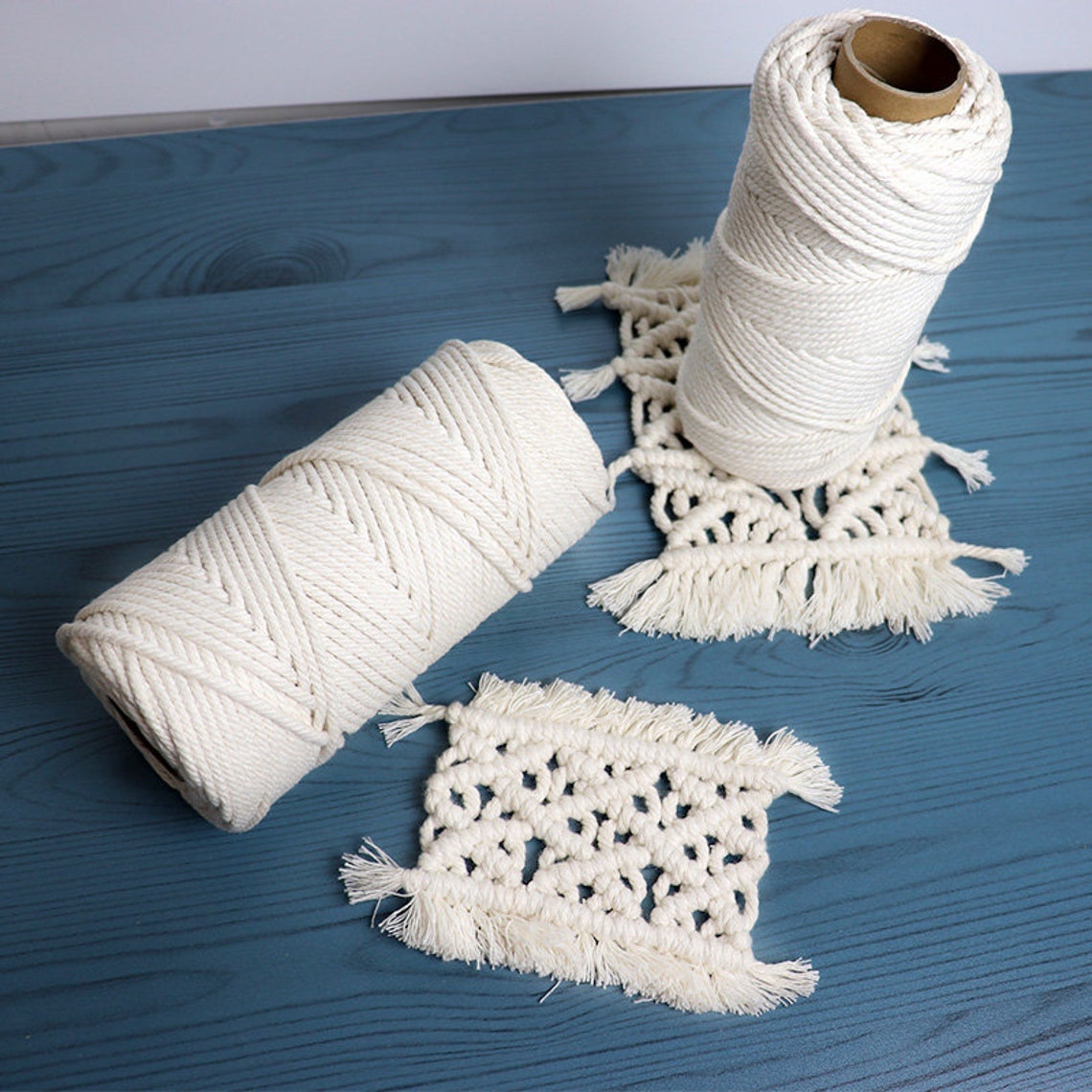 8mm Macrame cord10-50metres Beige Premium Macrame 100% Cotton | Etsy