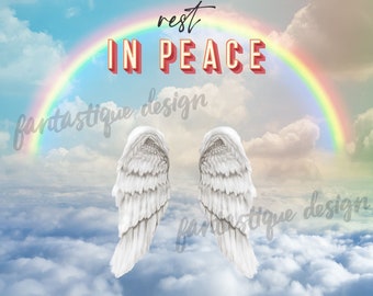 In Loving Memory Background Memorial Sublimation Design - Etsy