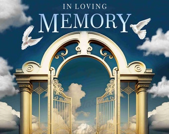 In Loving Memory PNG Memorial Background Memorial Design - Etsy