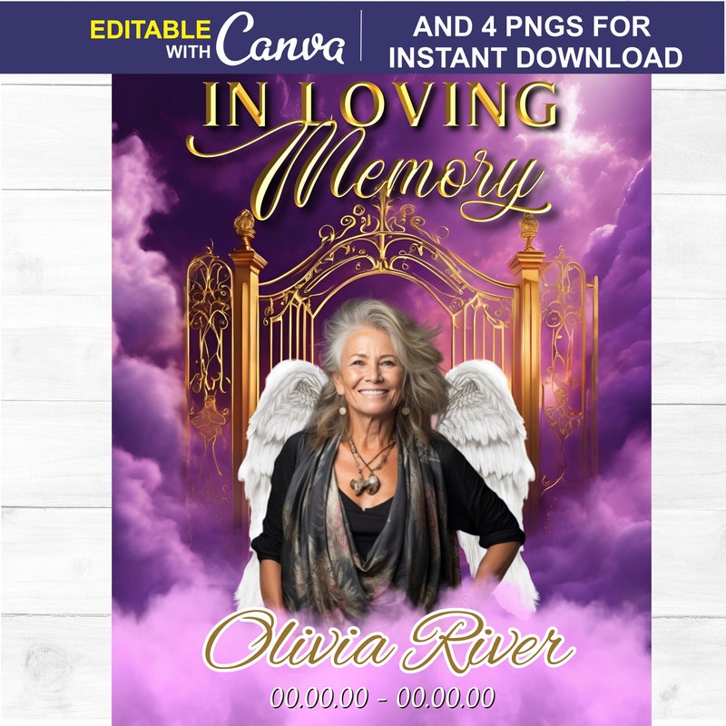 Purple Memorial Background Png - Etsy