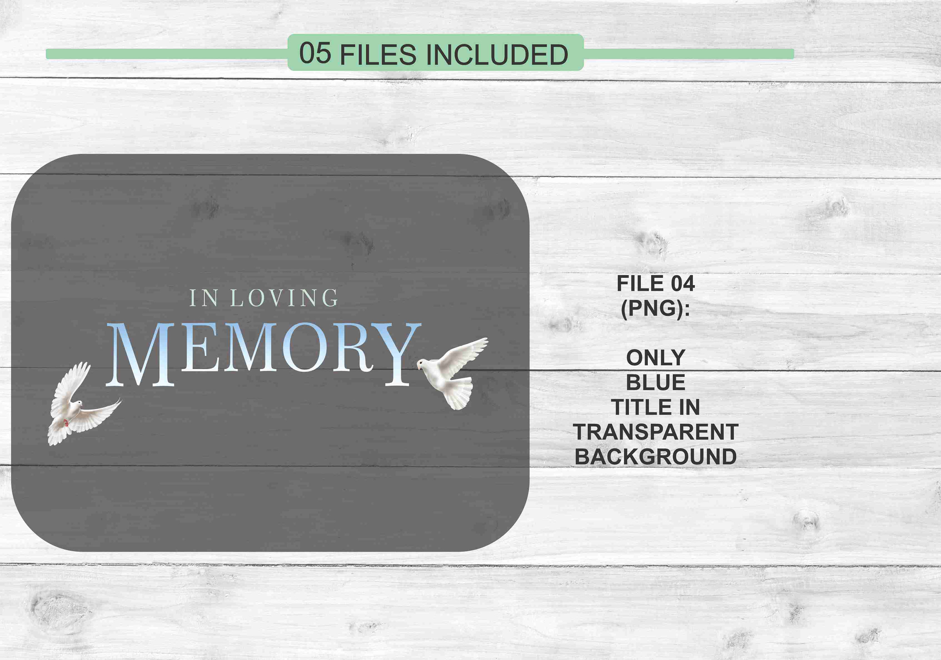 In Loving Memory PNG, Memorial Background Template, Funeral Gift, RIP ...