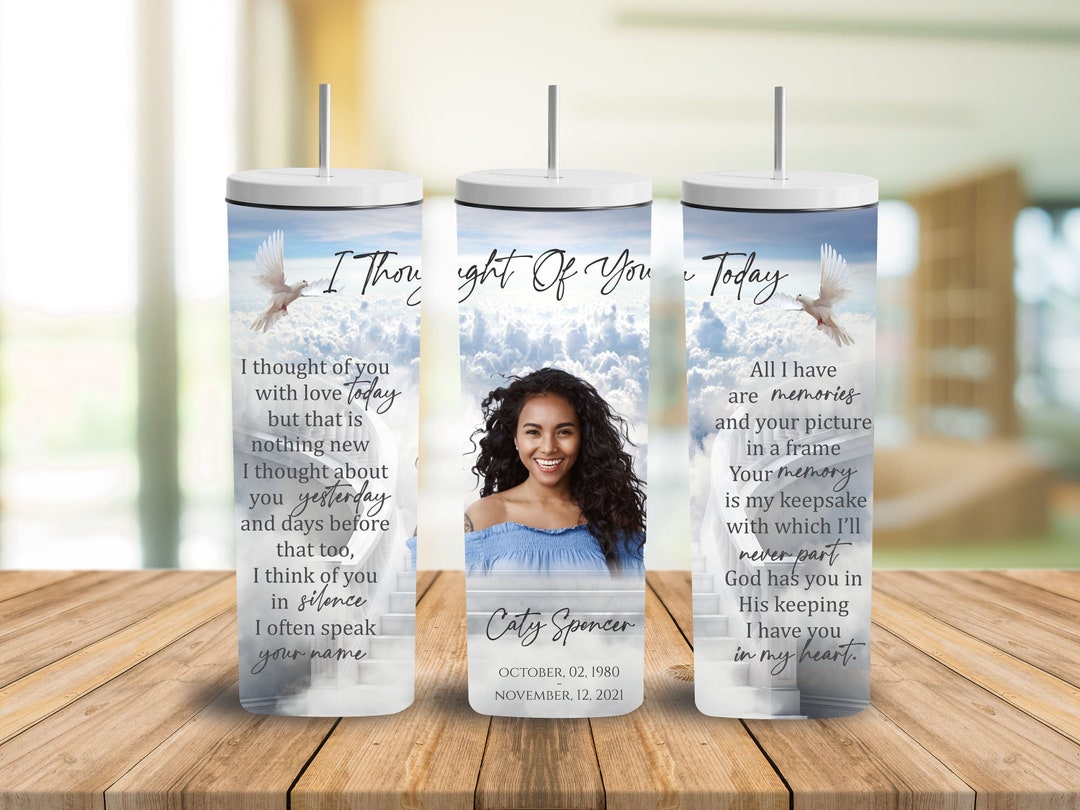 Memorial Tumbler Wrap, Memorial Sublimation Tumbler Designs, Funeral ...