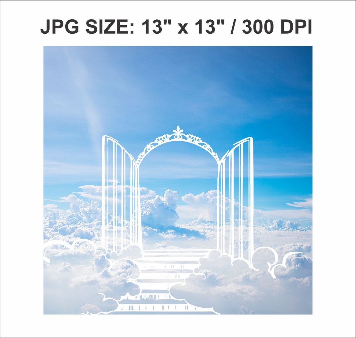 In Loving Memory PNG Memorial PNG Heaven Gate Frame - Etsy