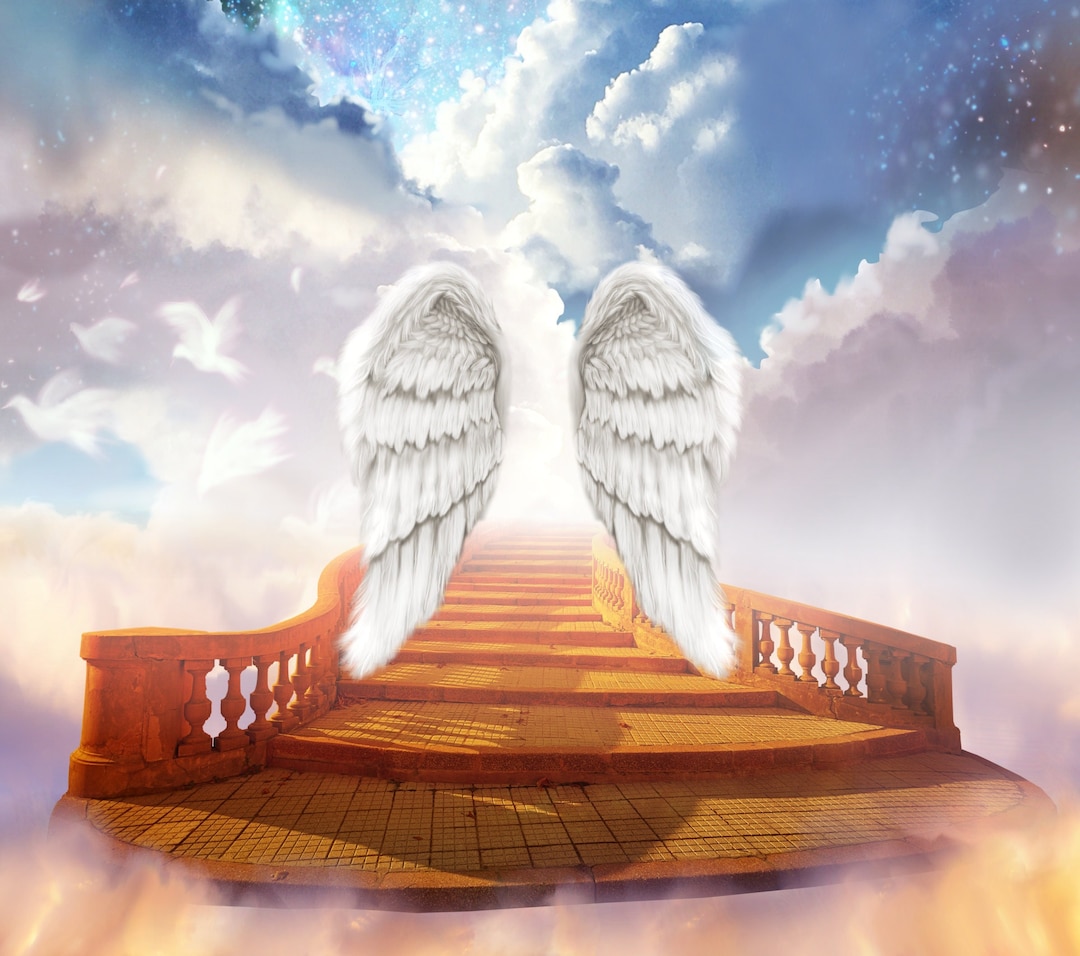 Angel Wings PNG in Loving Memory PNG 02 DESIGNS Template Background ...