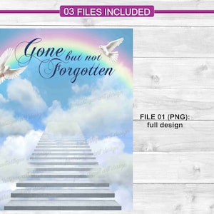 In Loving Memory PNG, Gone but Not Forgotten Design, Photo Template ...