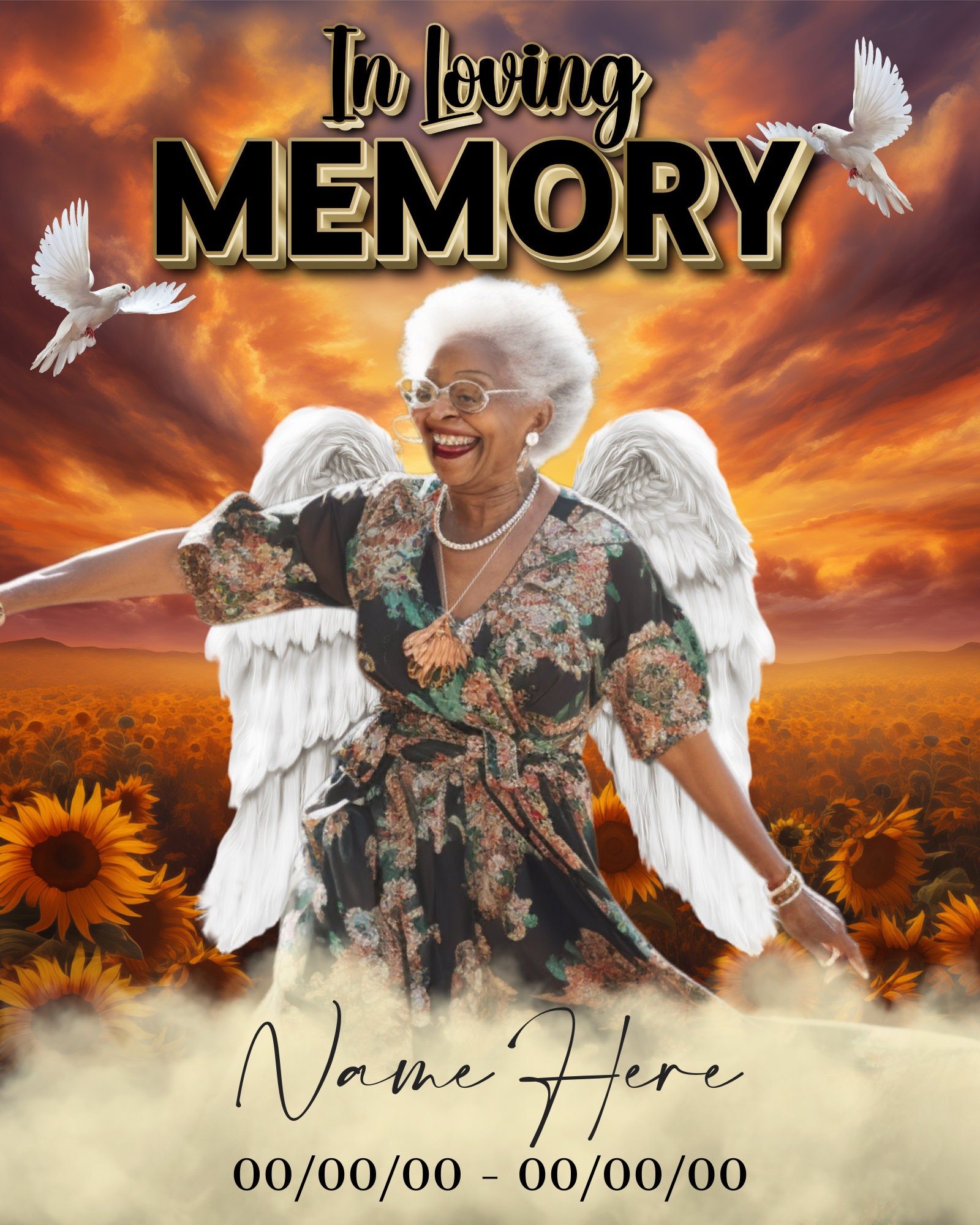 In Loving Memory Pngs to Download and Also EDITABLE Online, Memorial ...