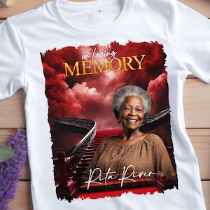 In Loving Memory PNG, Red Black Memorial EDITABLE Template, 10 Designs ...