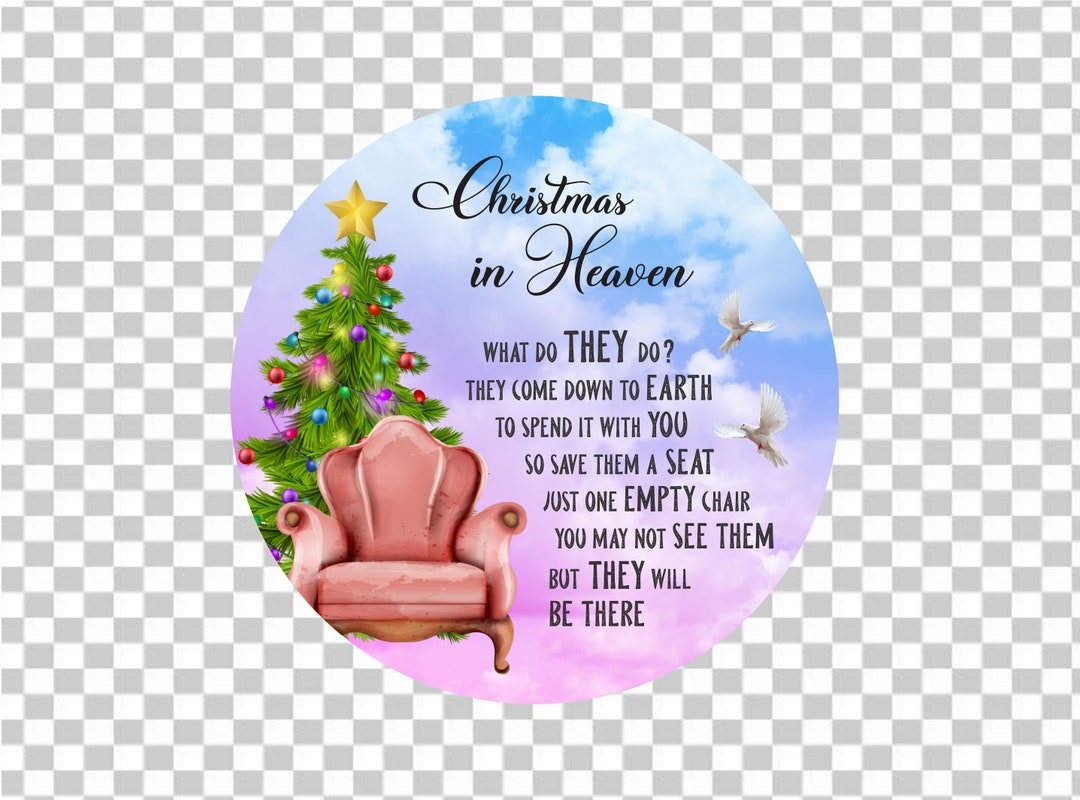 Memorial Christmas Ornaments PNG 3 Models Included Christmas - Etsy