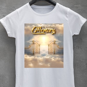 Golden Memorial PNG, in Loving Memory, Golden Gates Background, Funeral ...