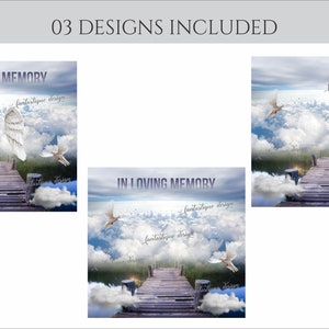 Blue in Loving Memory PNG, Memorial Background, Angel Wings in a ...