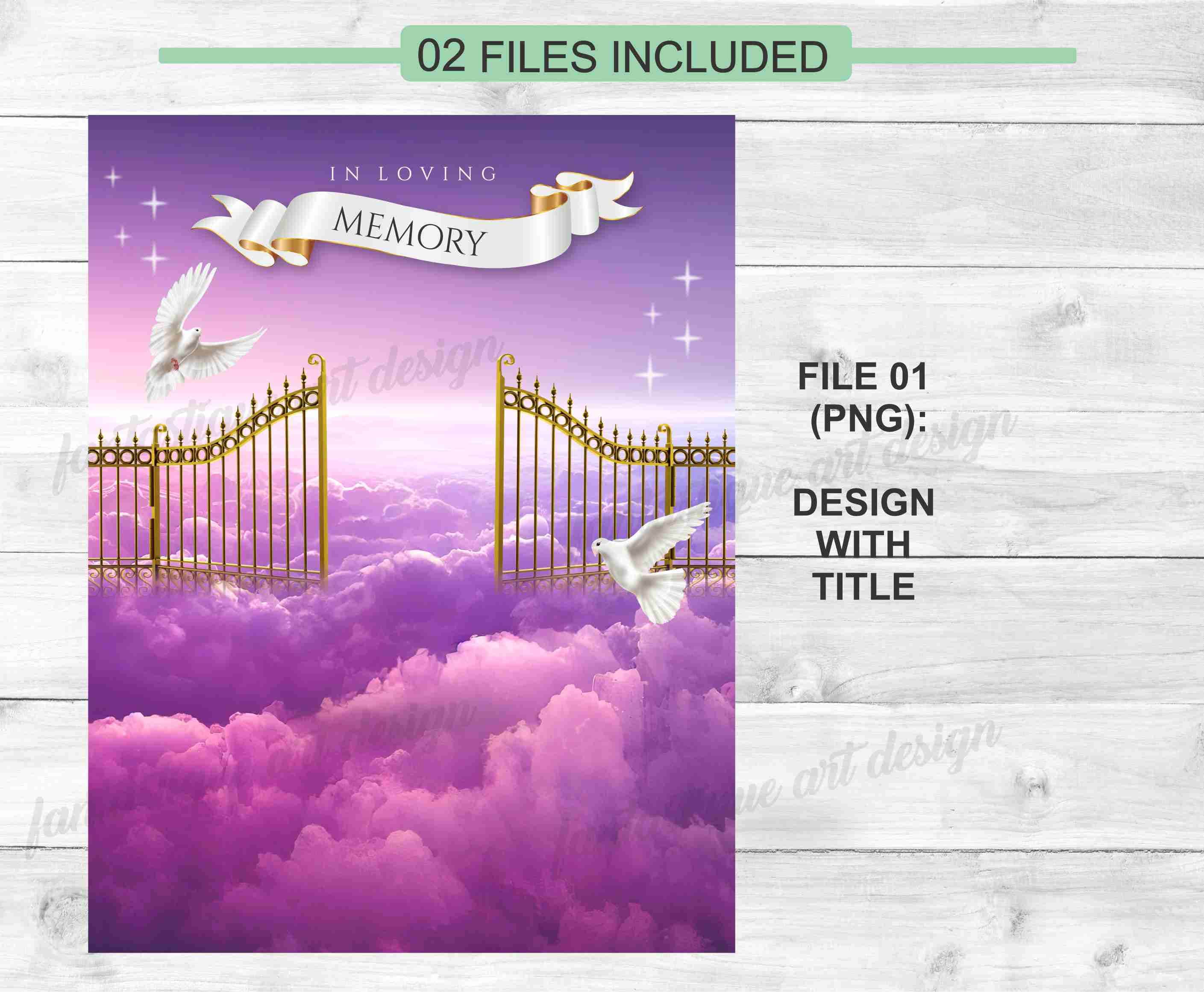 In Loving Memory PNG, Purple Rest in Peace, Memorial Background, RIP ...