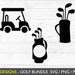 Golf SVG Bundle Golf Club Set of 10 Designs Golf Ball Svg Golfing ...
