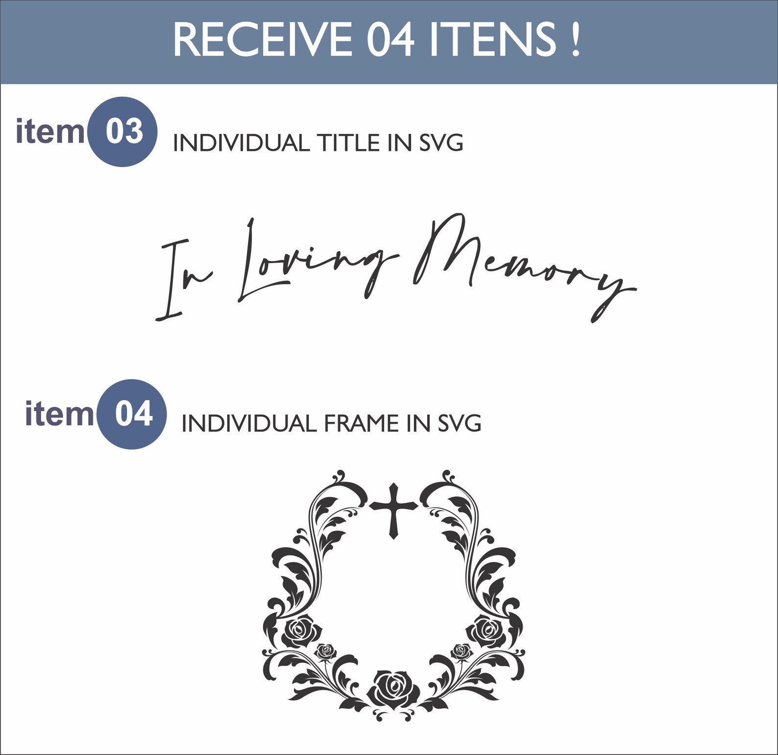 Blue in Loving Memory Background PNG Memorial Template - Etsy