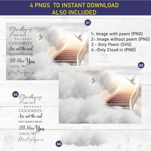 Memorial Poem PNG, EDITABLE Template in Loving Memory PNG, Add Pictures ...