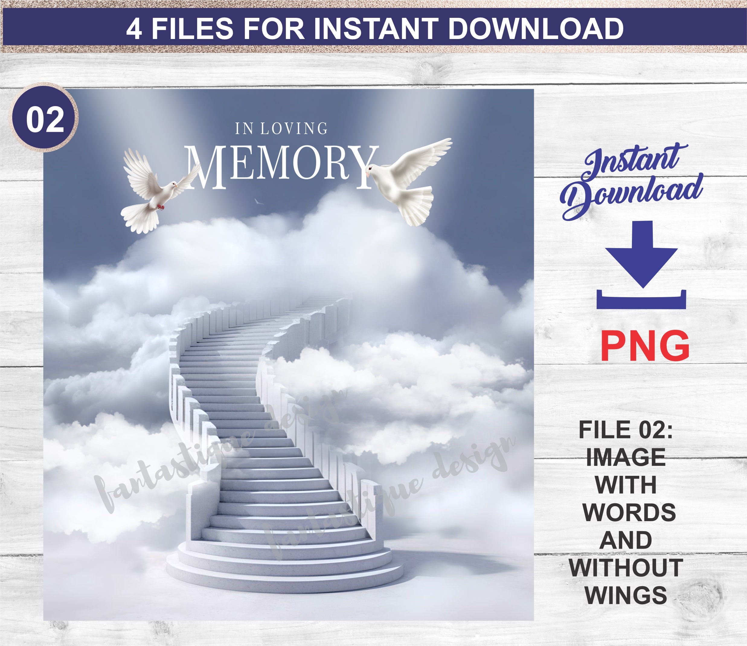BLUE in Loving Memory PNG, Memorial Template, Add Pictures and Words ...
