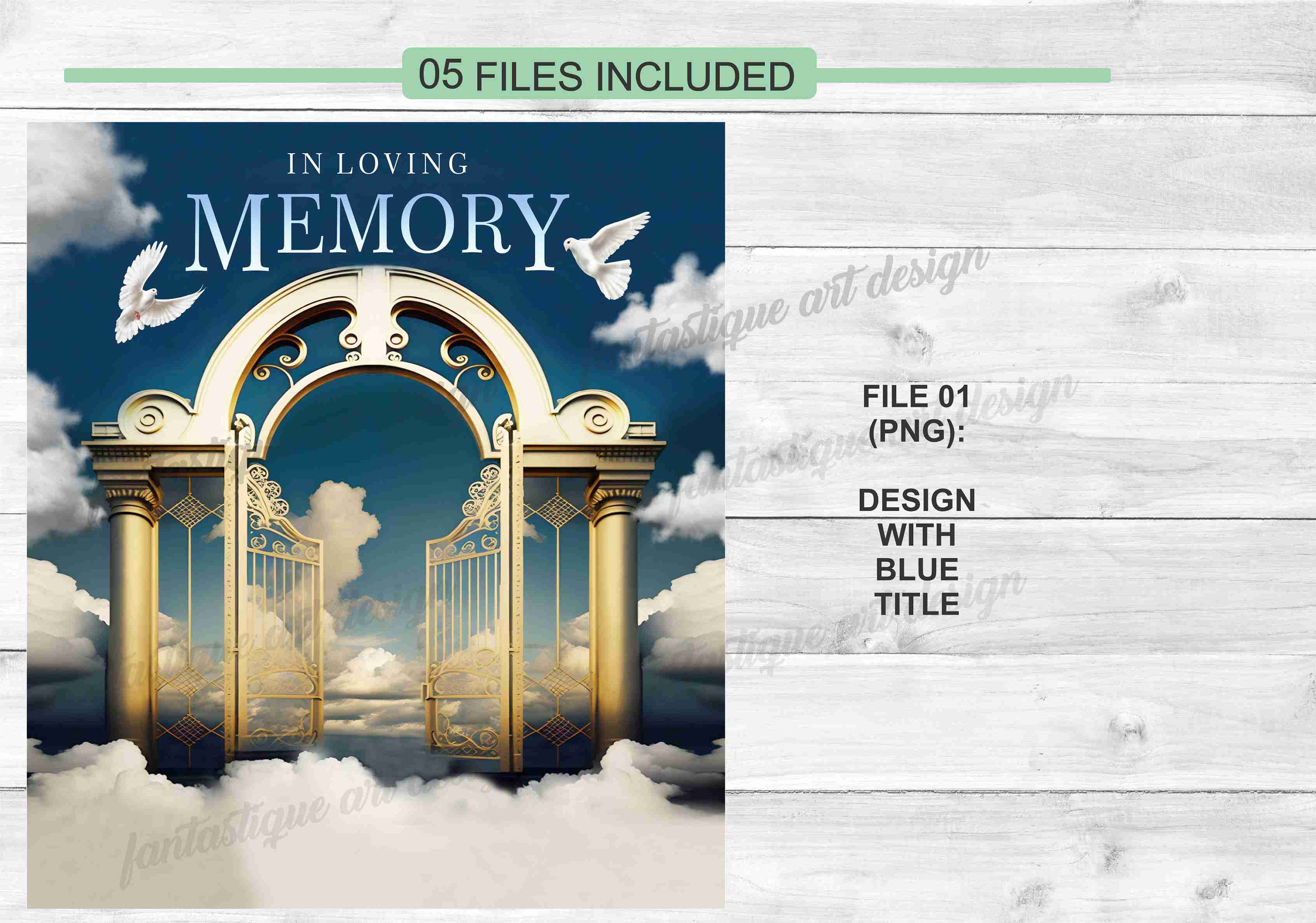 In Loving Memory PNG, Memorial Background Template, Funeral Gift, RIP ...
