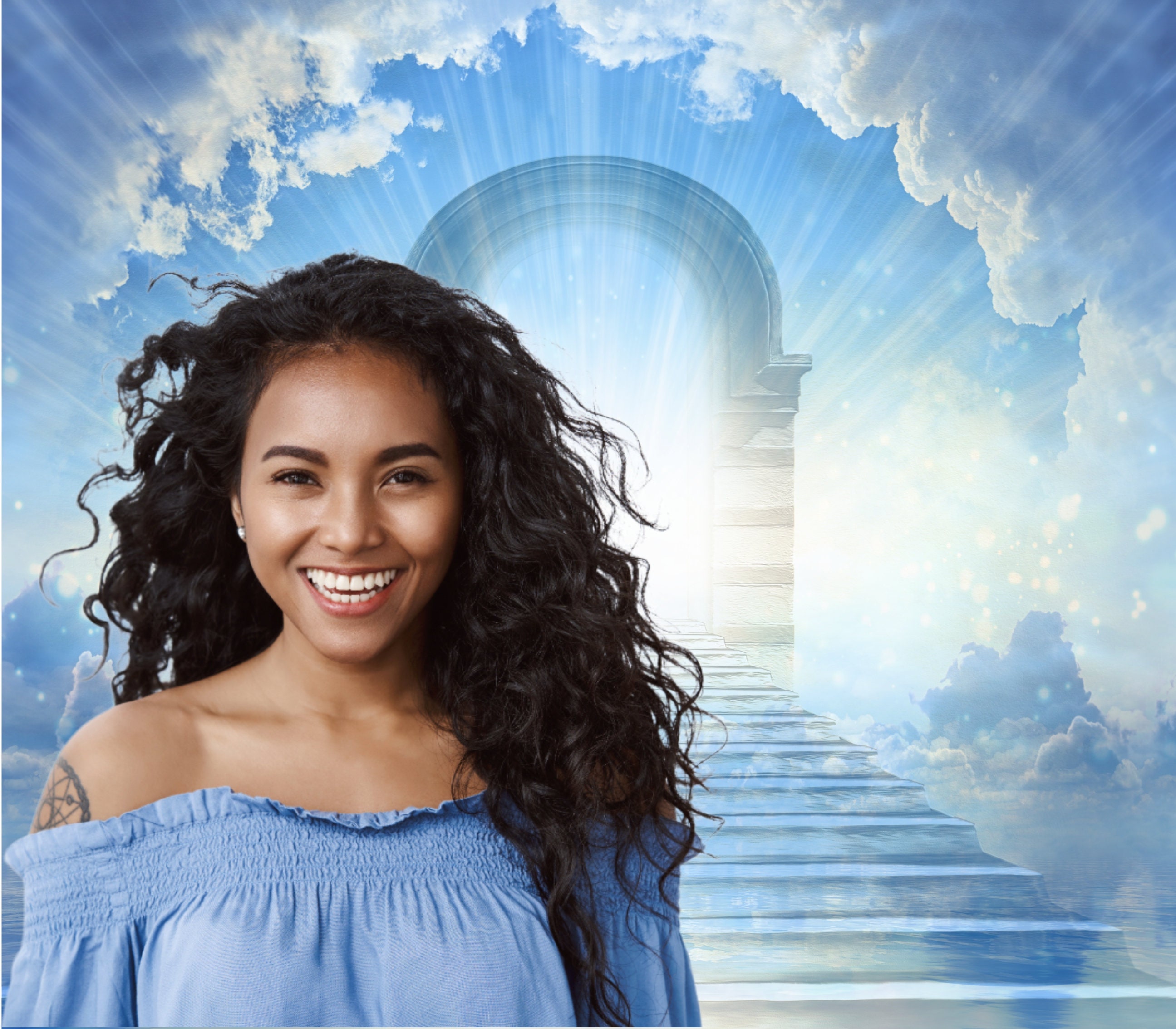 Angel Wings and Heaven Gate Backdrop Memorial Background - Etsy UK