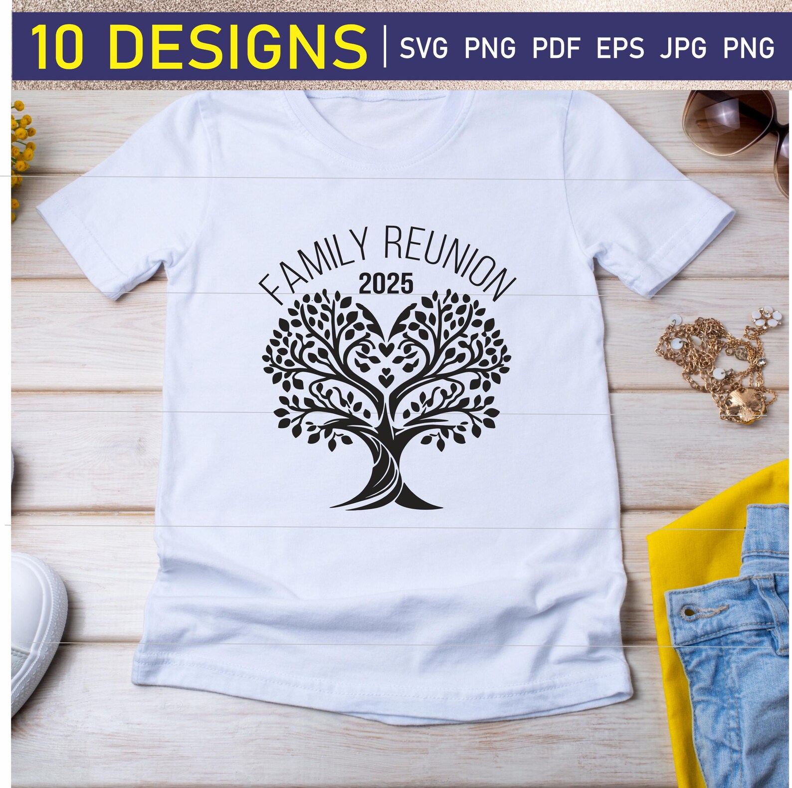 Family Reunion Bundle | Set of 10 Designs | Family Tree Shirt Png ...