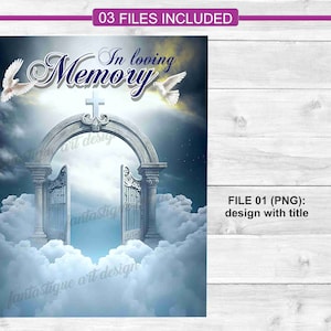In Loving Memory PNG, Heaven Entrance With a Beautiful Arch, Perfect to ...