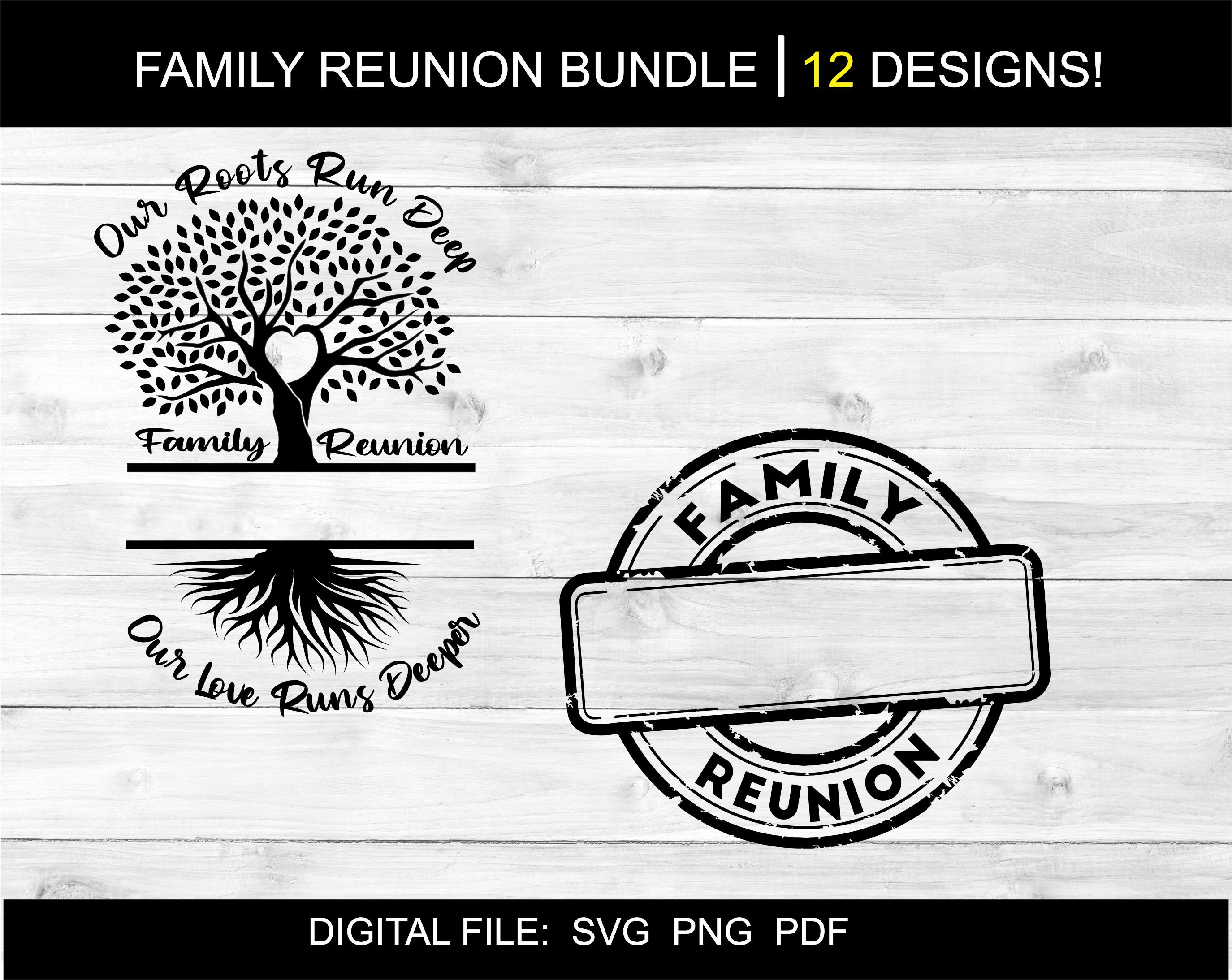 Family Reunion SVG Bundle Set of 12 Designs Family Tree - Etsy