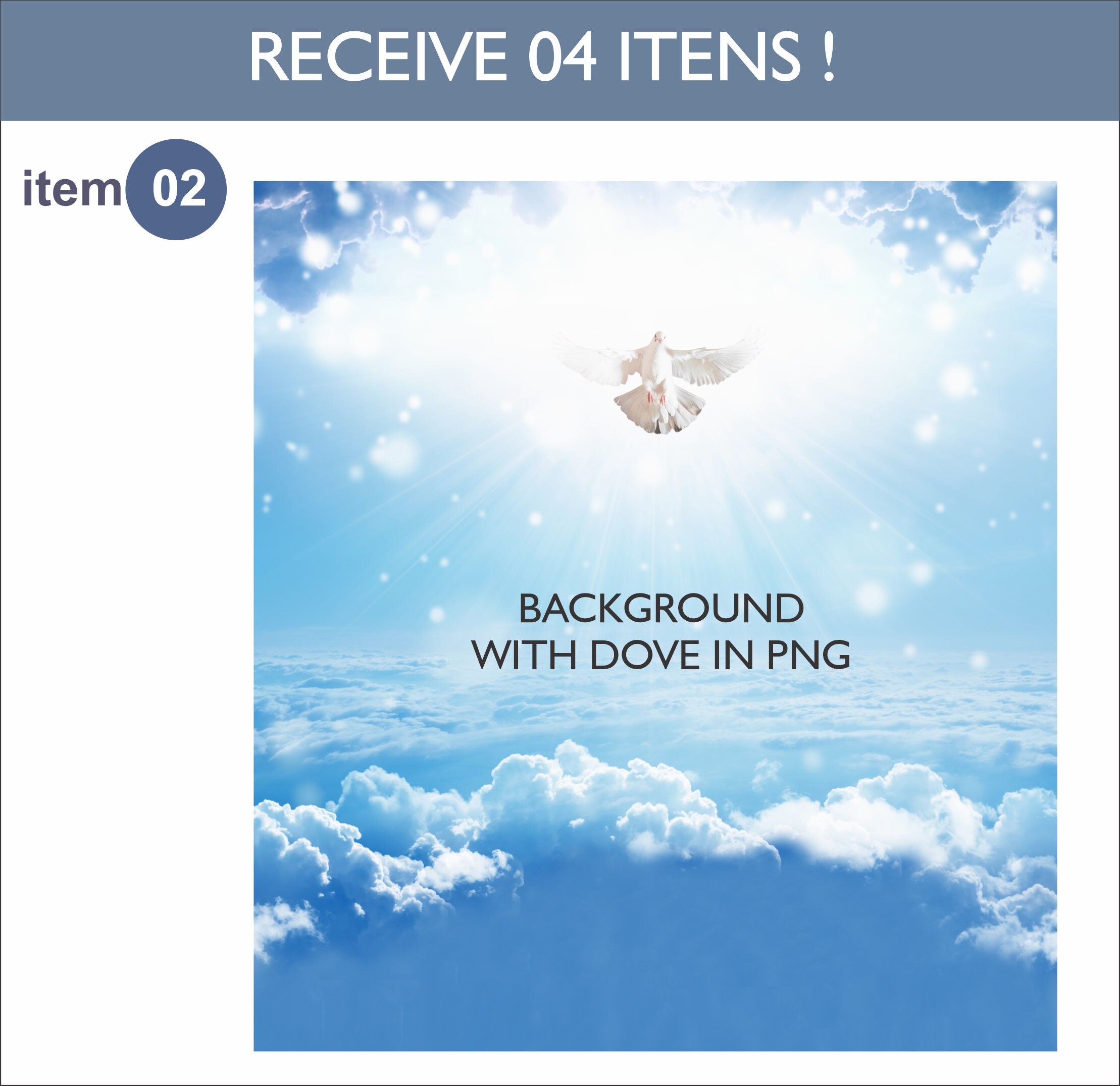 Blue in Loving Memory Background PNG Memorial Template - Etsy Canada