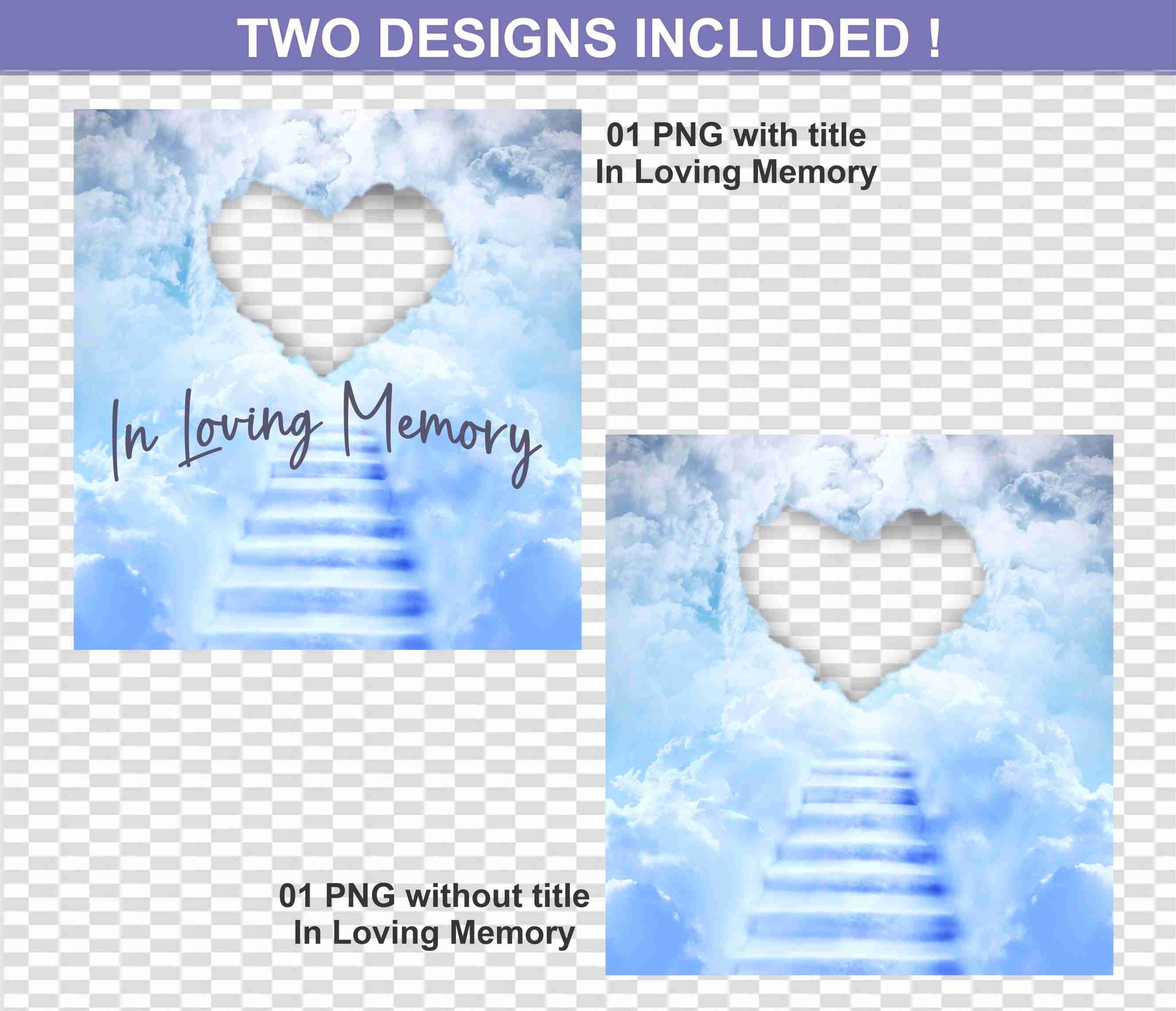 In Loving Memory PNG | Photo Template Memorial PNG | Transparent Heart ...
