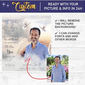 Custom in Loving Memory, Personalized Photo Memorial, Your Picture and ...