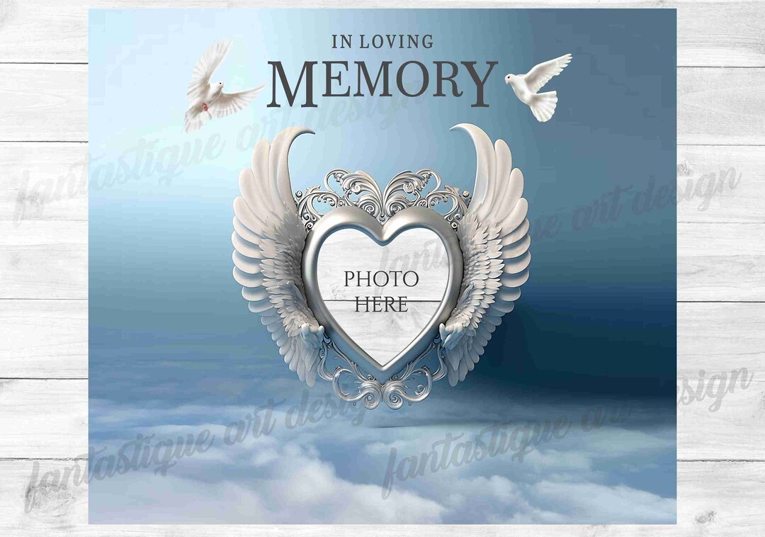 In Loving Memory PNG, Memorial Photo Template, Funeral Shirt Design ...