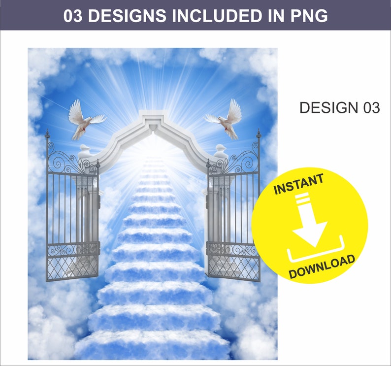 Memorial Background Png BLUE in Loving Memory Png Clouds - Etsy