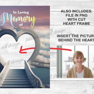 In Loving Memory PNG, Memorial Design, Rest in Peace Background, Heart ...