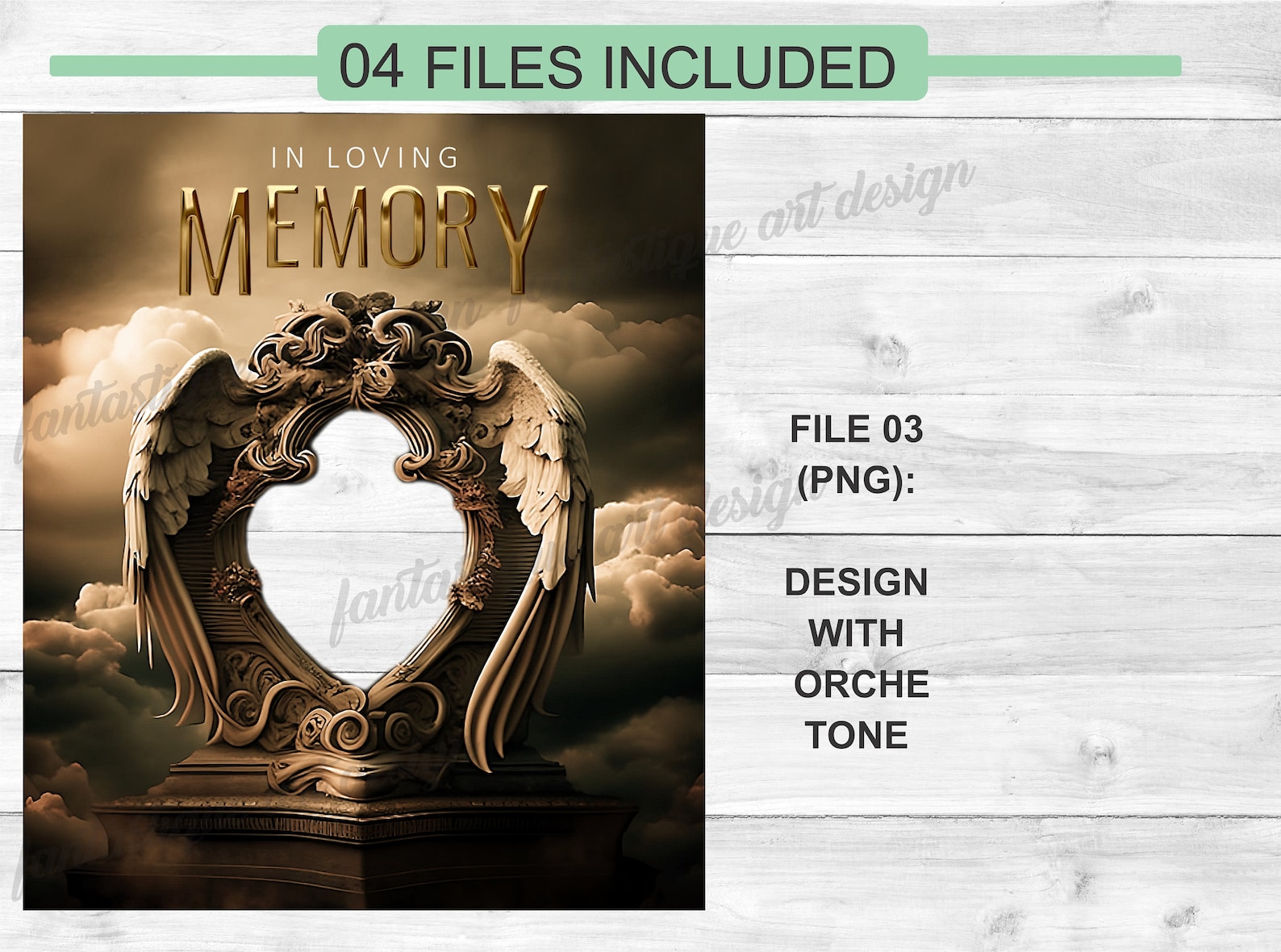 In Loving Memory PNG, Photo Template Memorial PNG, Transparent Frame to ...