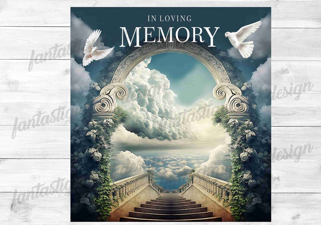Buy In Loving Memory PNG Memorial Background Template to Add Online in ...