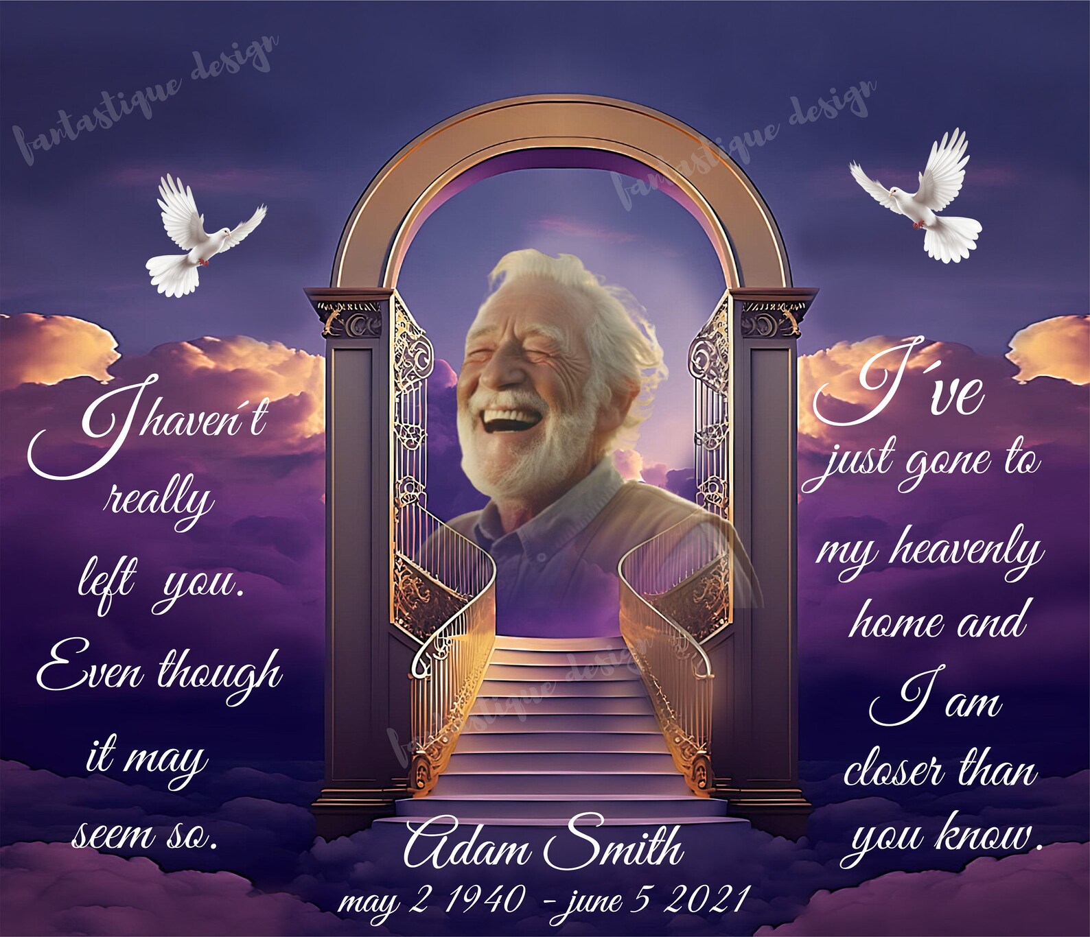 Memorial Poem PNG, in Loving Memory Background, Purple Memorial ...