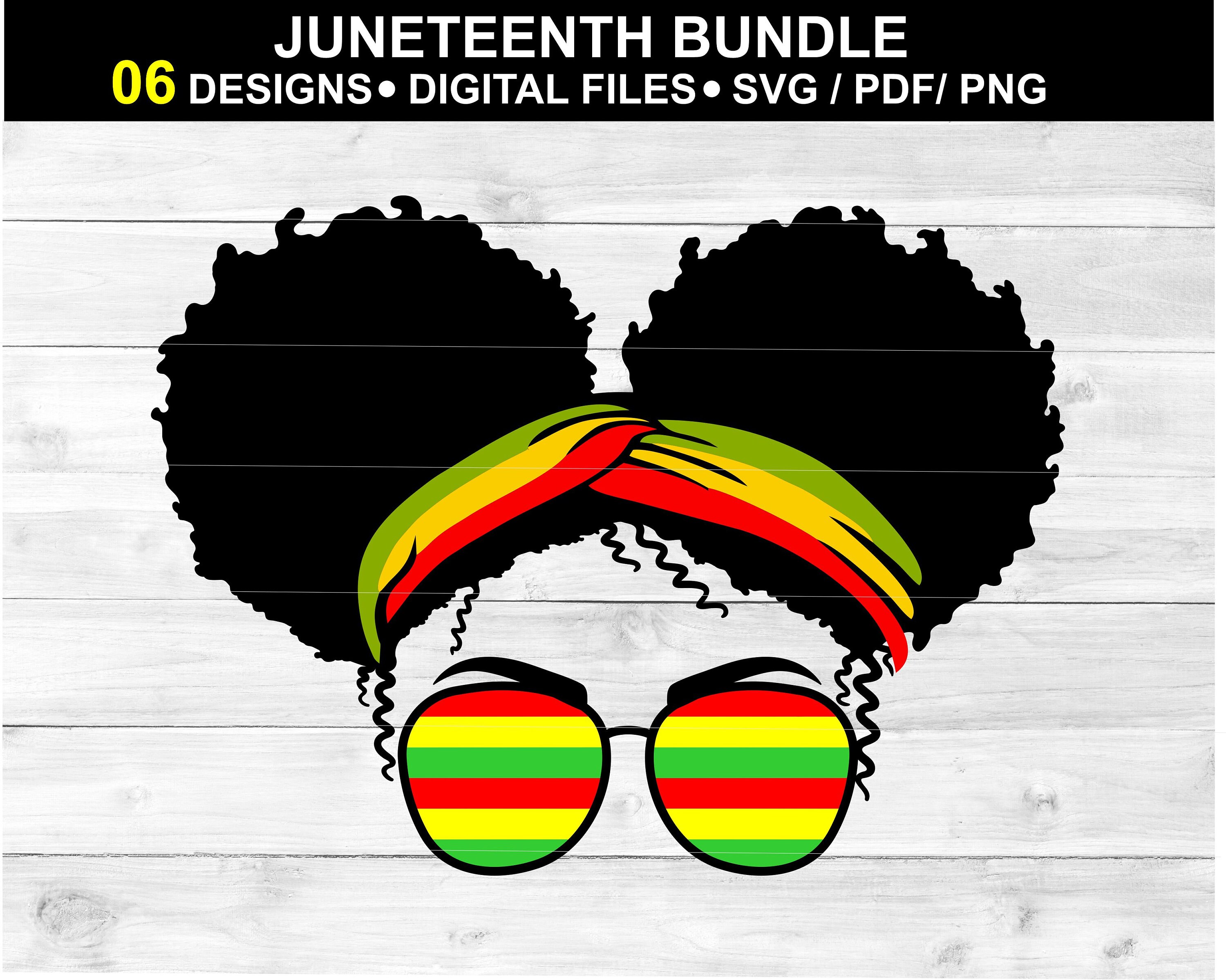 Juneteenth PNG Sublimation Designs SVG Bundle Black History - Etsy