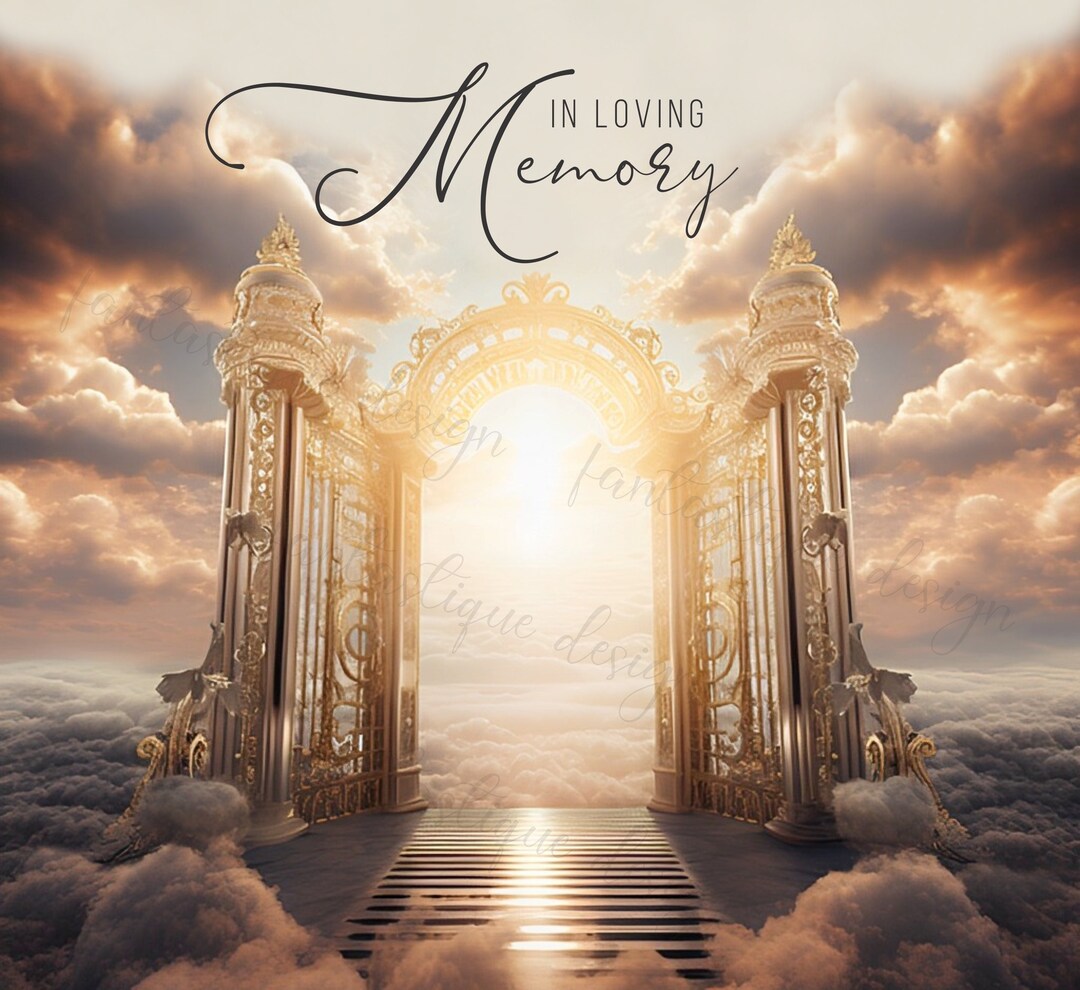 In Loving Memory PNG, Funeral Shirt Sublimations Design, Heavens Golden ...