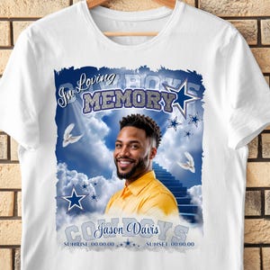 In Loving Memory PNG, Cowboys Memorial Editable Templates and Pngs to ...