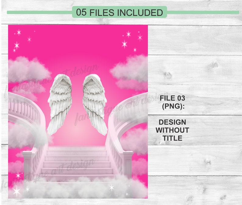 Pink Memorial PNG in Loving Memory PNG Stairs to Heaven - Etsy