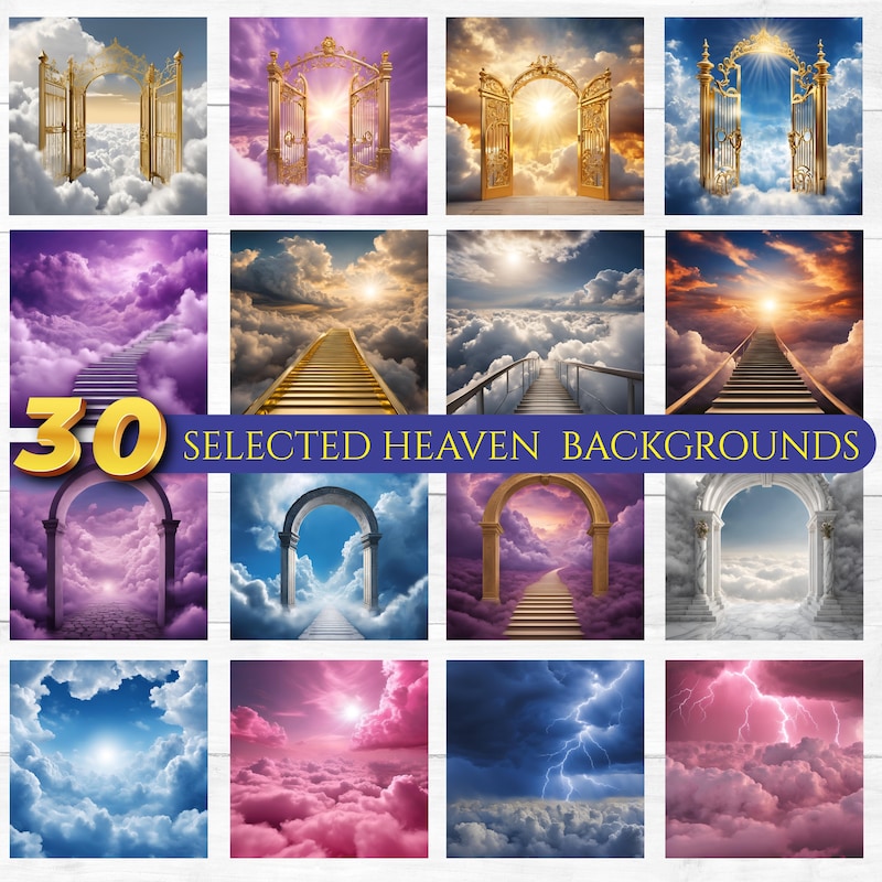 Heavenly Backgrounds - Etsy