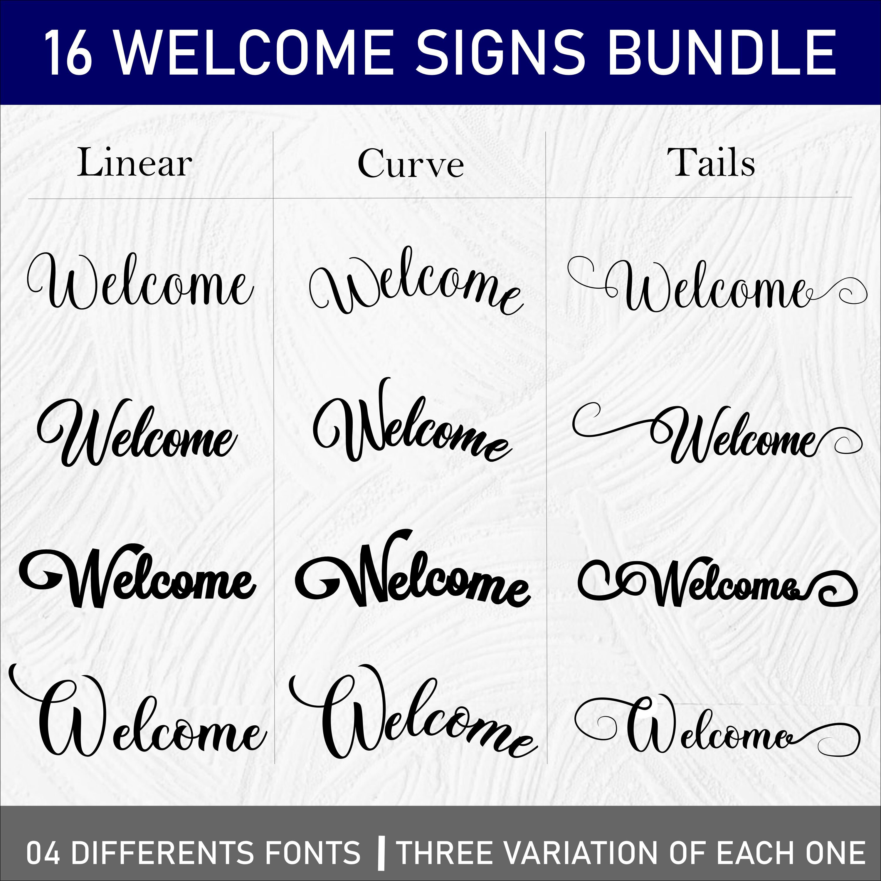 Welcome Sign SVG File to Cricut Laser Cut File Welcome Home - Etsy