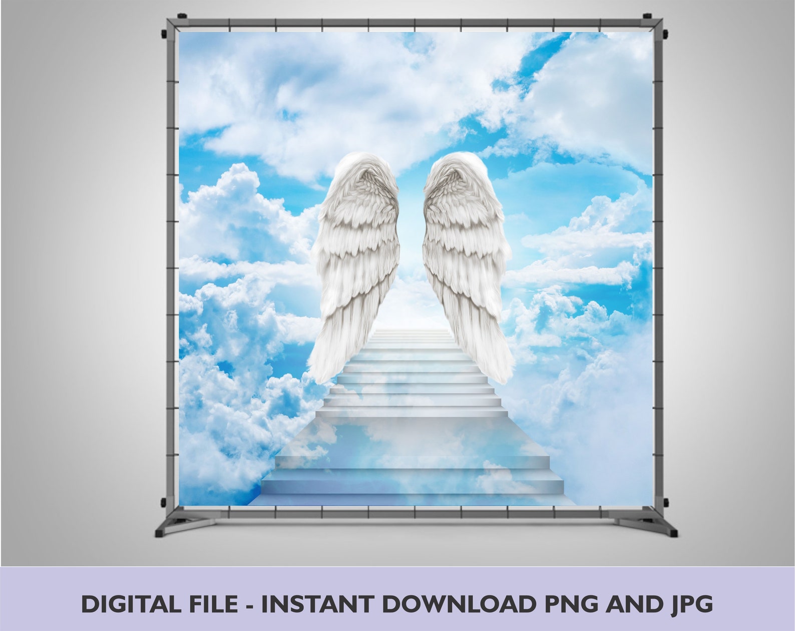 In Loving Memory PNG Memorial Heaven Background Stairs to - Etsy UK