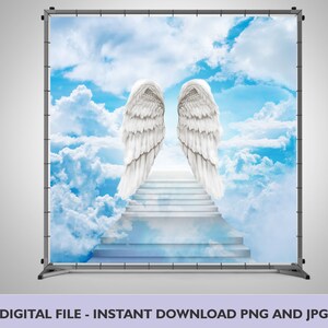 In Loving Memory PNG, Memorial Heaven Background, Stairs to Heaven ...