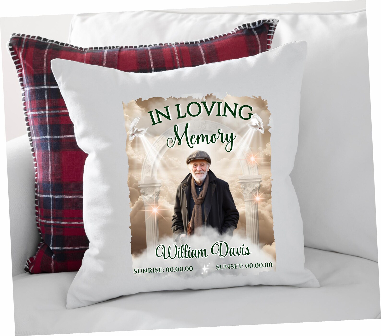 In Loving Memory PNG, Beige Memorial EDITABLE Template, Heaven ...