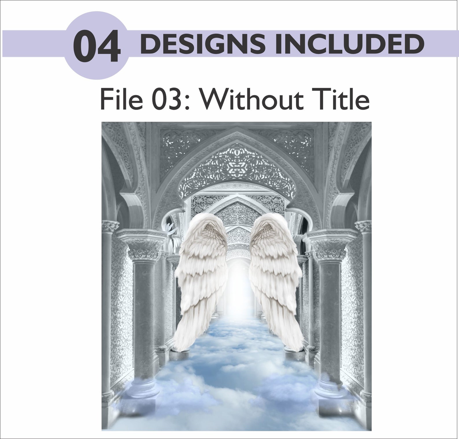 Heaven Background Heaven Gate Angel Wings in Loving - Etsy