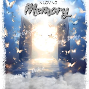 Memorial PNG, in Loving Memory Butterflies, Memorial Background ...