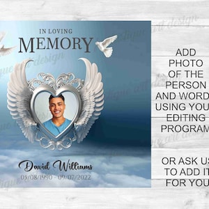 In Loving Memory PNG, Memorial Photo Template, Funeral Shirt Design ...