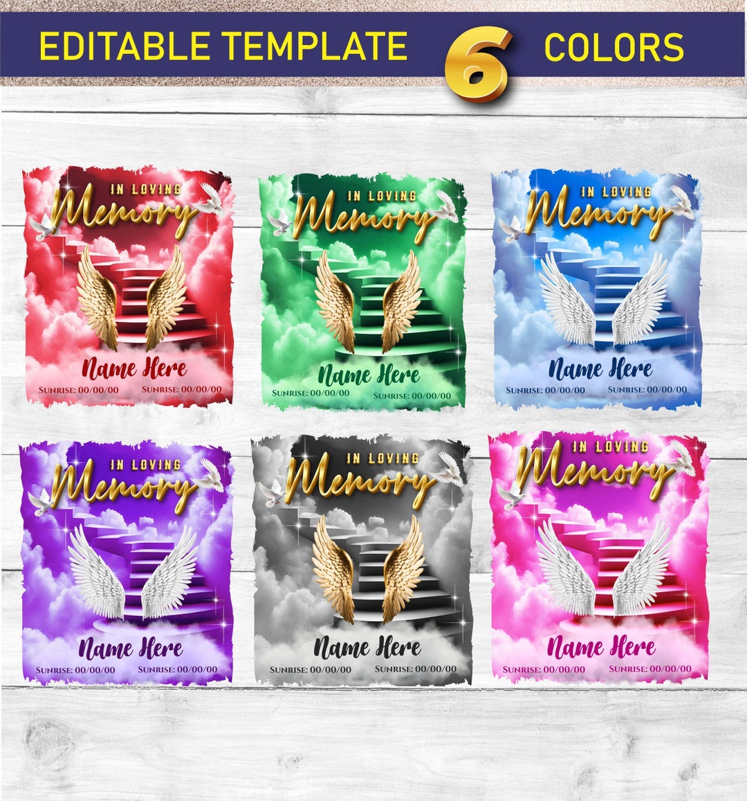 In Loving Memory PNG and Memorial Editable Template, 6 Heaven ...