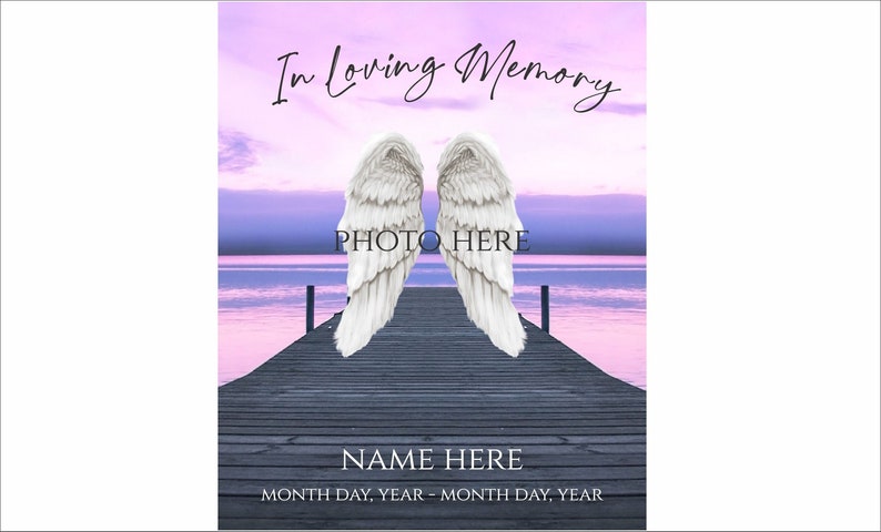 Purple Rip Background in Loving Memory PNG Watercolor Dock - Etsy