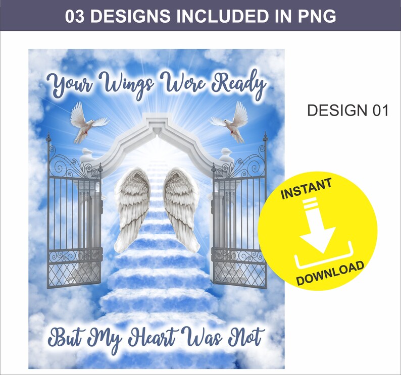 Memorial Background Png BLUE in Loving Memory Png Clouds - Etsy