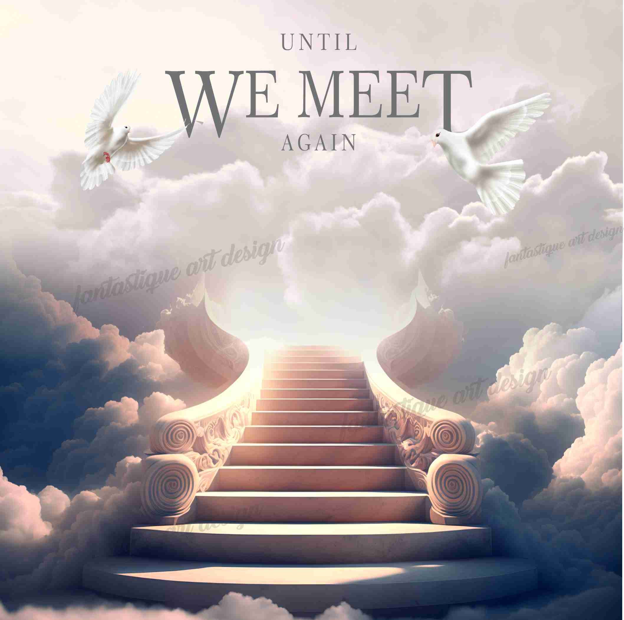 In Loving Memory PNG Memorial Background Template Stairs to - Etsy Canada