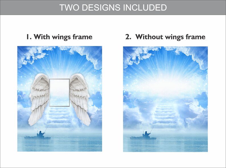 Fisherman Memorial Background | in Loving Memory PNG | Cloud and Stairs ...